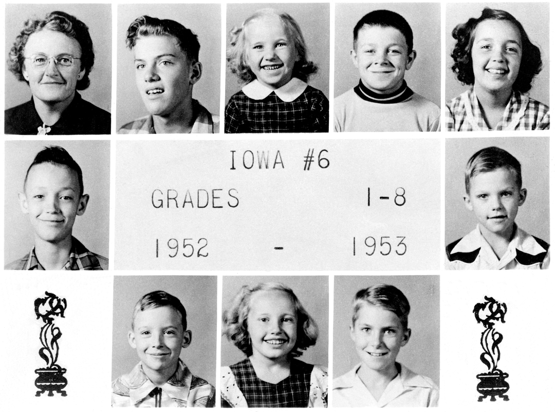 Top: Mrs. Edna Rowedder, Dale Jansen , Mary Musfeldt, Don Hodne, Kay Bowers