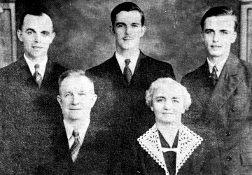 George and Bertha Wegner and their sons, Edwin, Carl and George, Jr.